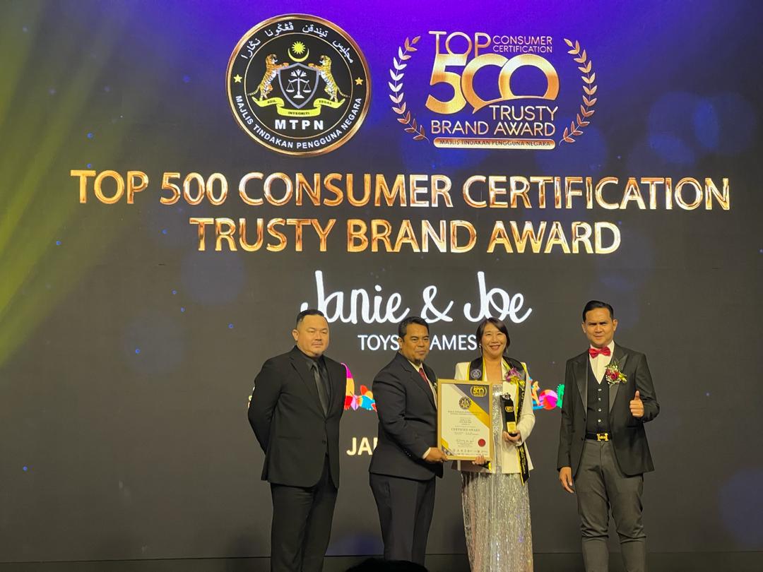 JANIE & JOE- TOP 500 TRUSTY BRAND AWARD- MALAYSIA CONSUMER ...